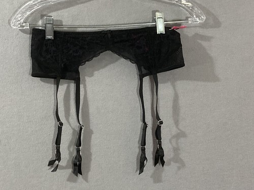 NWT Betsy Johnson Garter Sexy Black Lace OS Adjustable | eBay