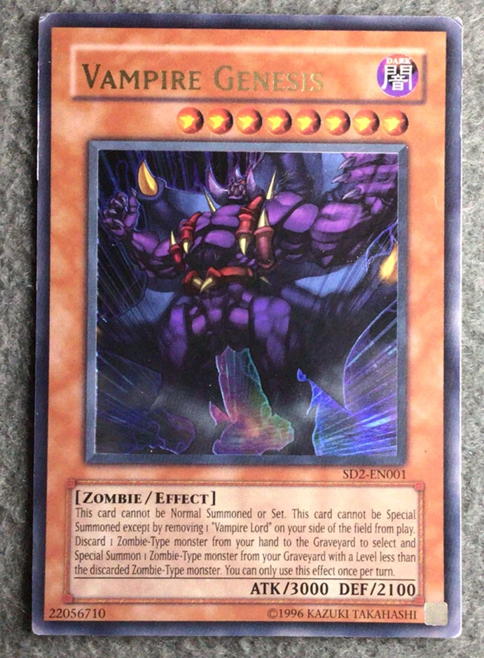 Yu Gi Oh Vampire Genesis Sleeves