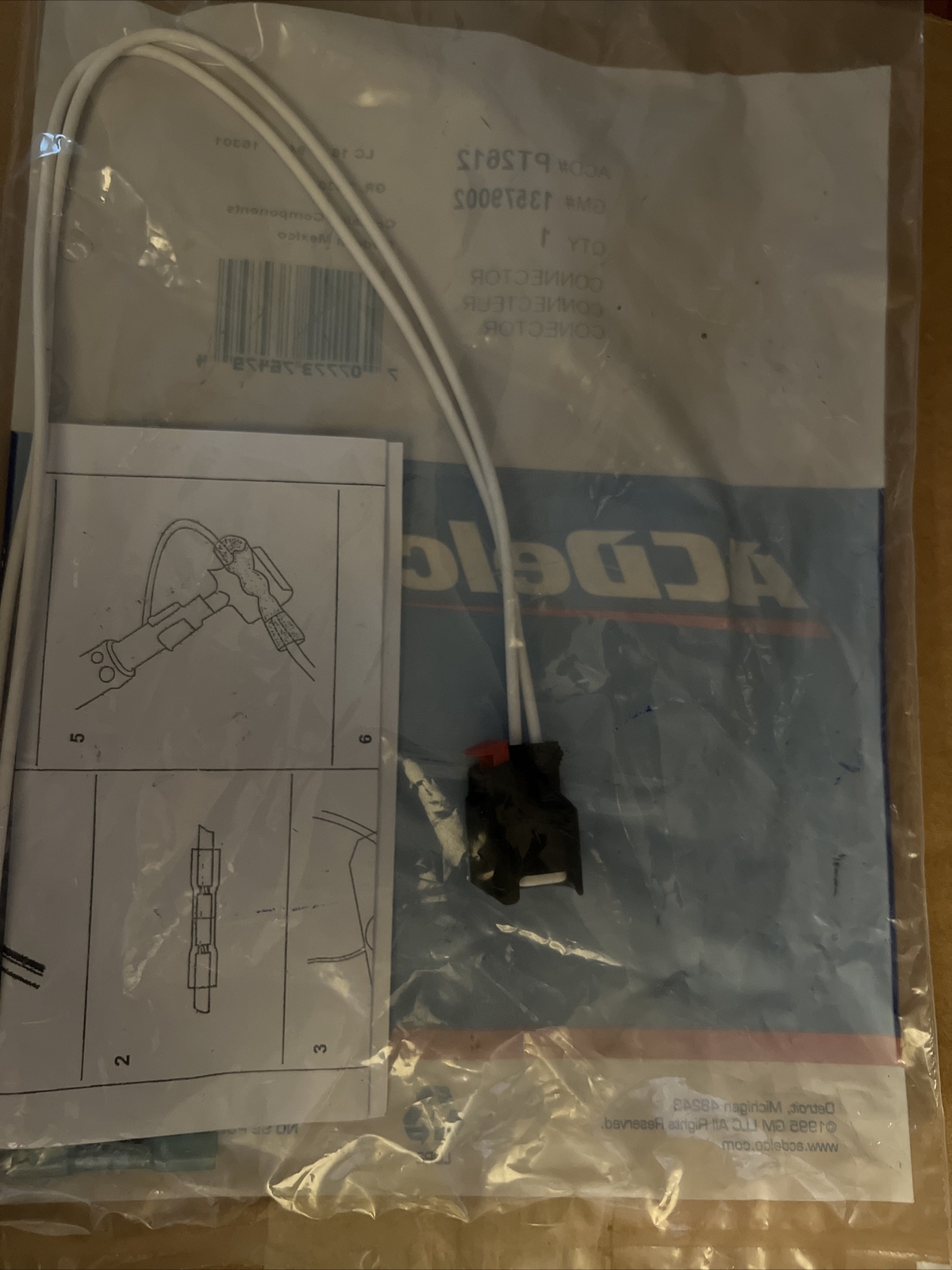 GM 13579002 Wiring Harness Pigtail Connector PT2612 OEM NOS General ...