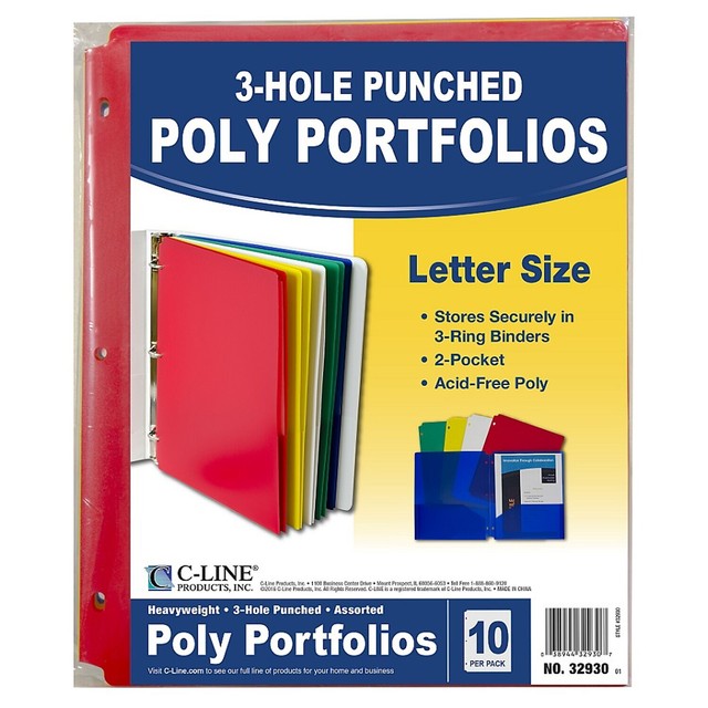 (2 Pk) 2 Pocket Poly Portfolios 10 per PK for sale online | eBay