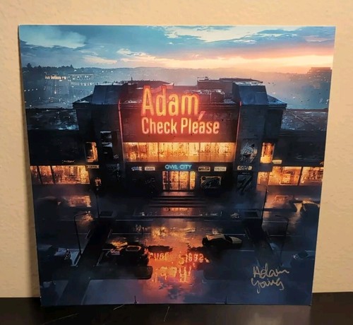 OWL CITY Adam, Check Please SIGNED 12x12 Poster Adam Young Autographed ...