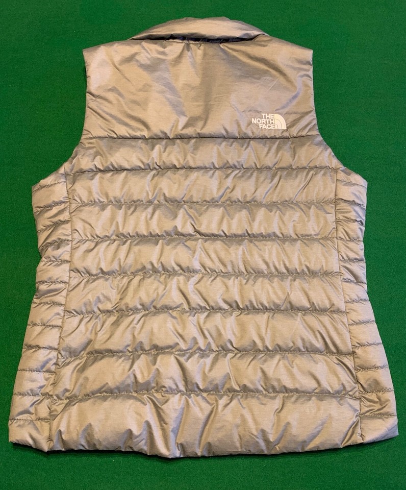 New! Womens THE NORTH FACE TNF LDS 550 DOWN PUFFER VEST MEDIUM GRAY ...