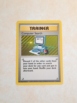 Computer Search 71/102 Base Set (Rare) Trainer Pokémon Card. | eBay
