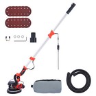 9" Drywall Sander Vacuum System 850W Variable Speeds LED + 12Pcs ...