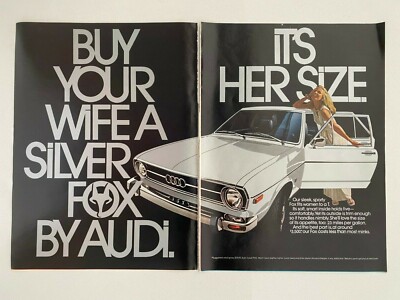 Audi Silver Fox Vintage 1973 Print Ad | eBay