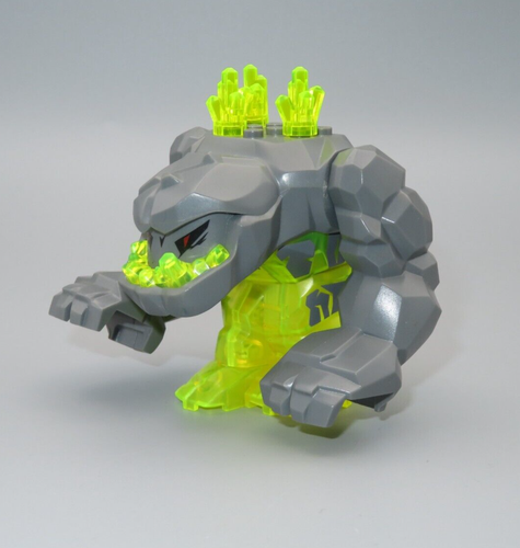 Lego large Rock Monster Geolix Trans neon green crystals Power Miners ...