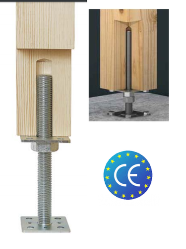 HEAVY DUTY GALVANISED/STAINLESS ELEVATED ADJUSTABLE POST FITTING ...