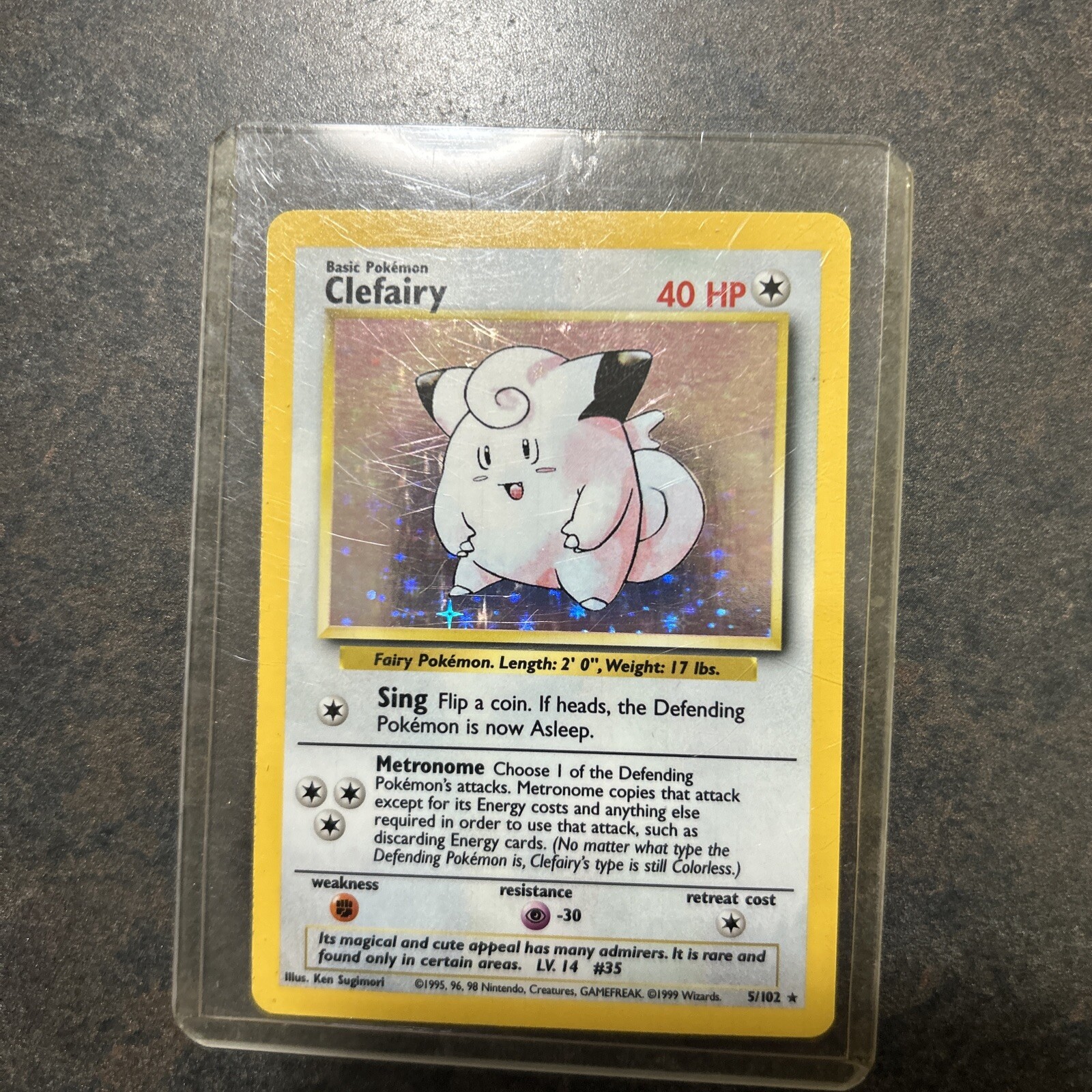 Pokémon TCG Clefairy Base Set 5/102 Holo Rare | eBay