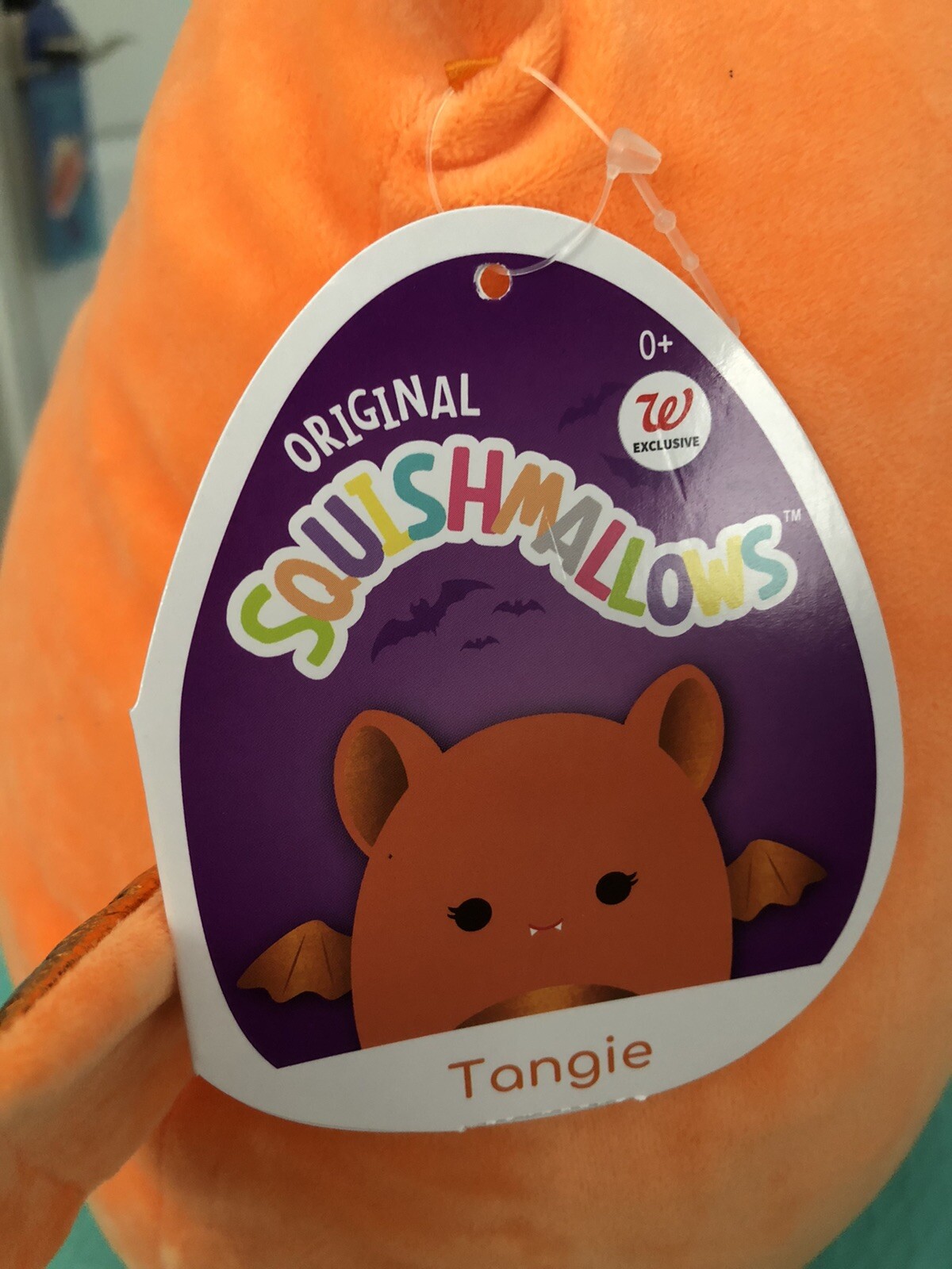 NWT Squishmallow Emily the Bat 4.5" Mini and Tangie The Orange Bat 12 ...