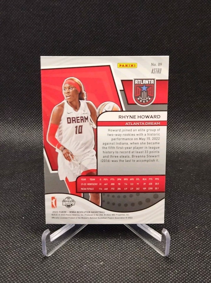 2022 Panini WNBA Revolution #89 Rhyne Howard RC Astro Atlanta Dream | eBay