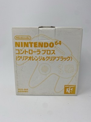 Nintendo 64 Clear Orange Black Daiei Hawks N64 Controller New Open Box ...