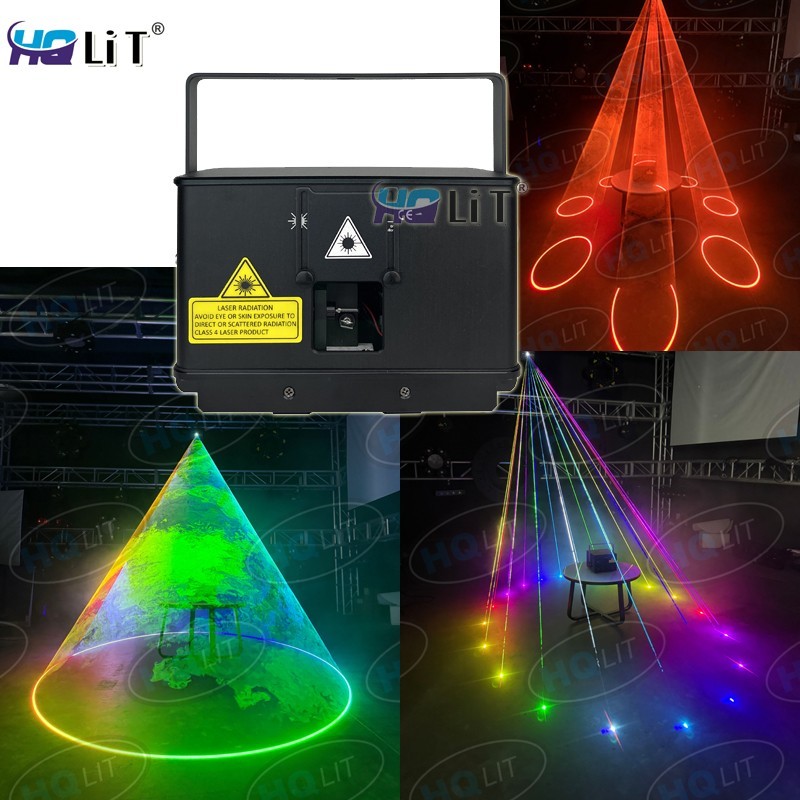 IOS Android App Edit 5W Full Color RGB DMX DJ Show Stage Projector ...