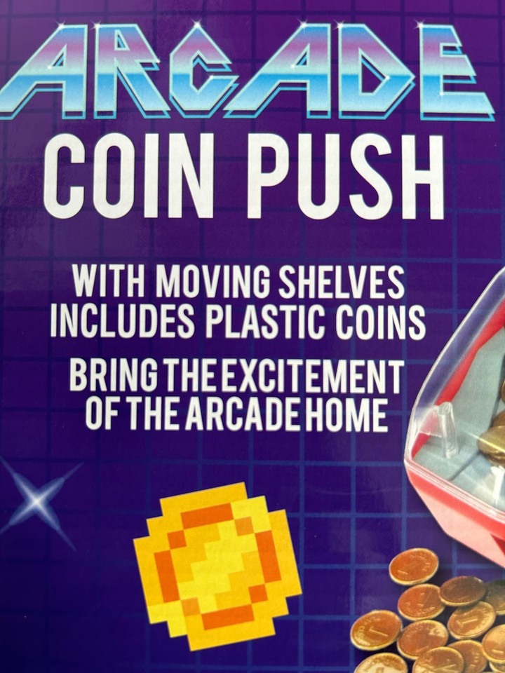 ARCADE COIN PUSH MACHINE Kids Arcade Toy Game NEW | eBay UK