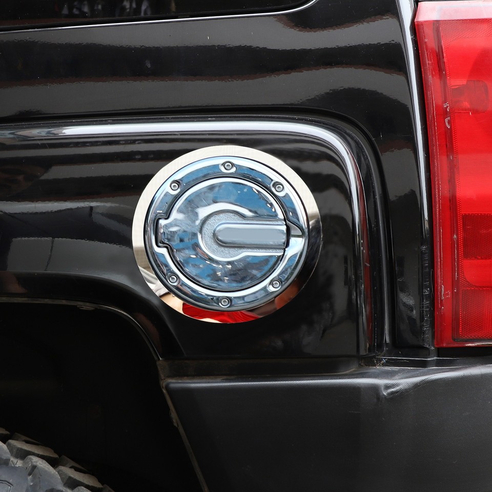Chrome Side Fuel Tank Cap Trim Ring Panel Accessories For Hummer H2 ...