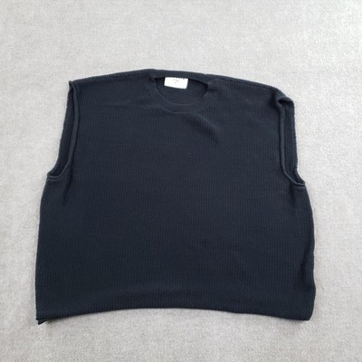 YoungLA Sweater Vest Mens XL Black Knit Gothic Back Logo Streetwear ...