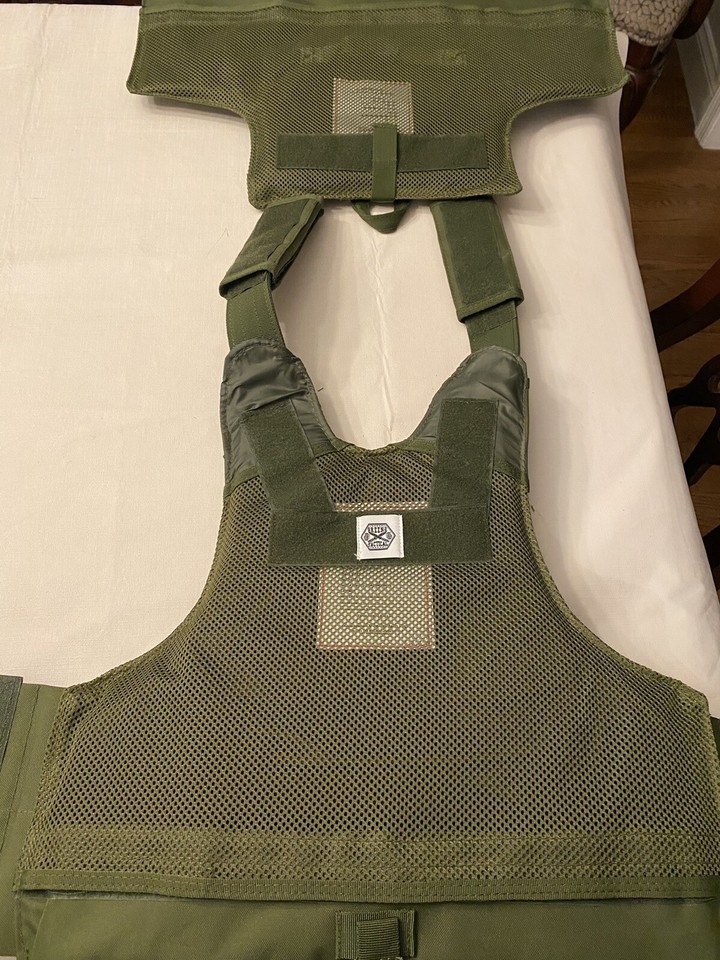 Green2 Tactical Black Vest With Level 3a Soft Armor Inserts | eBay