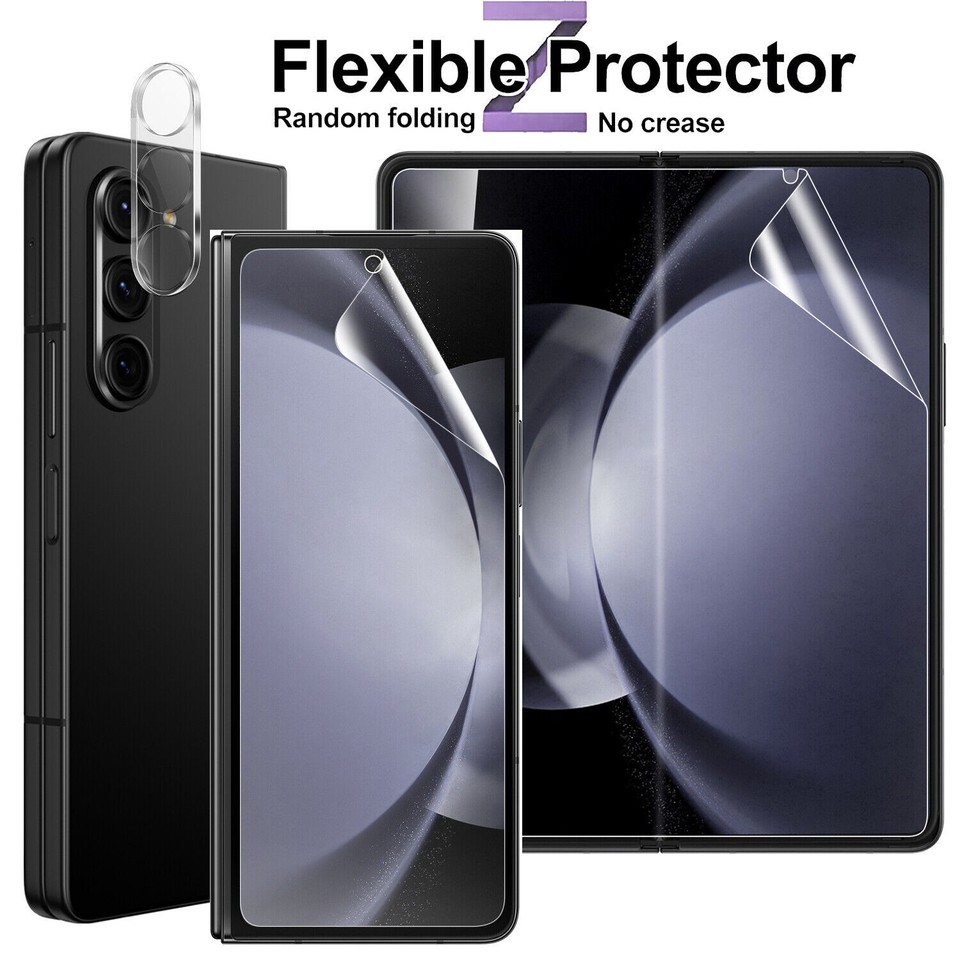 For Samsung Galaxy Z Fold 3 4 5 6 7 5G Hydrogel Front+Inside Screen ...