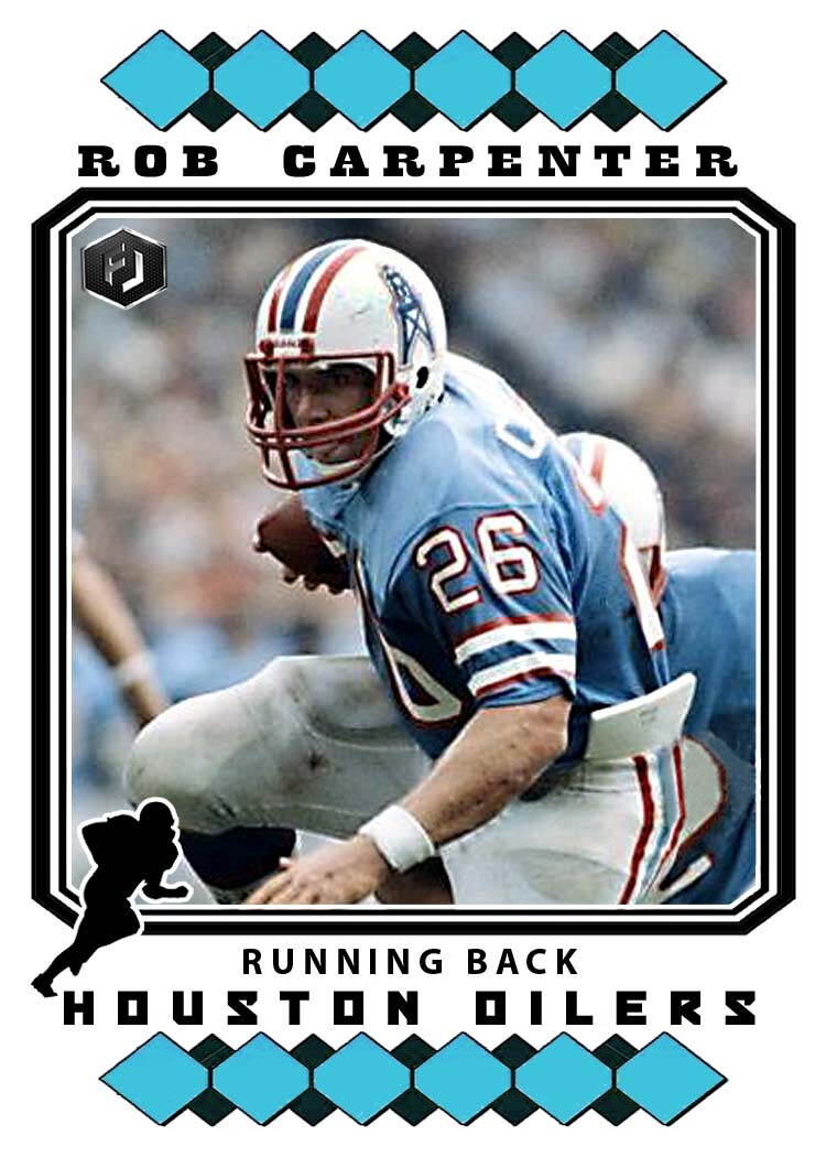 ACEO ROB CARPENTER HOUSTON OILERS CUSTOM HAND MADE ART CARD | eBay