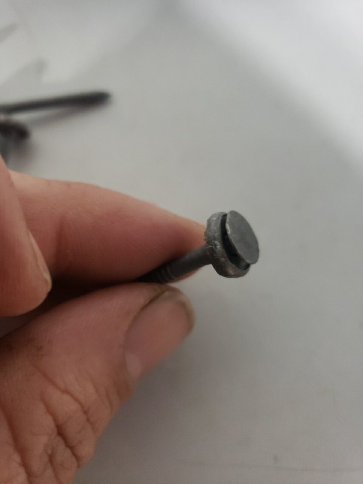 2 POUNDS VINTAGE LEAD HEAD RING SHANK 1-3/4" METAL ROOFING NAILS 2LB ...