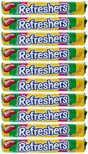 10x Barratt Refreshers Fruchtig Aroma Sprudelnd Retro Süß Rollen ...