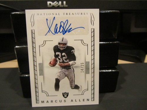 National Treasures Autograph Raiders Marcus Allen 16/25 2016 | eBay