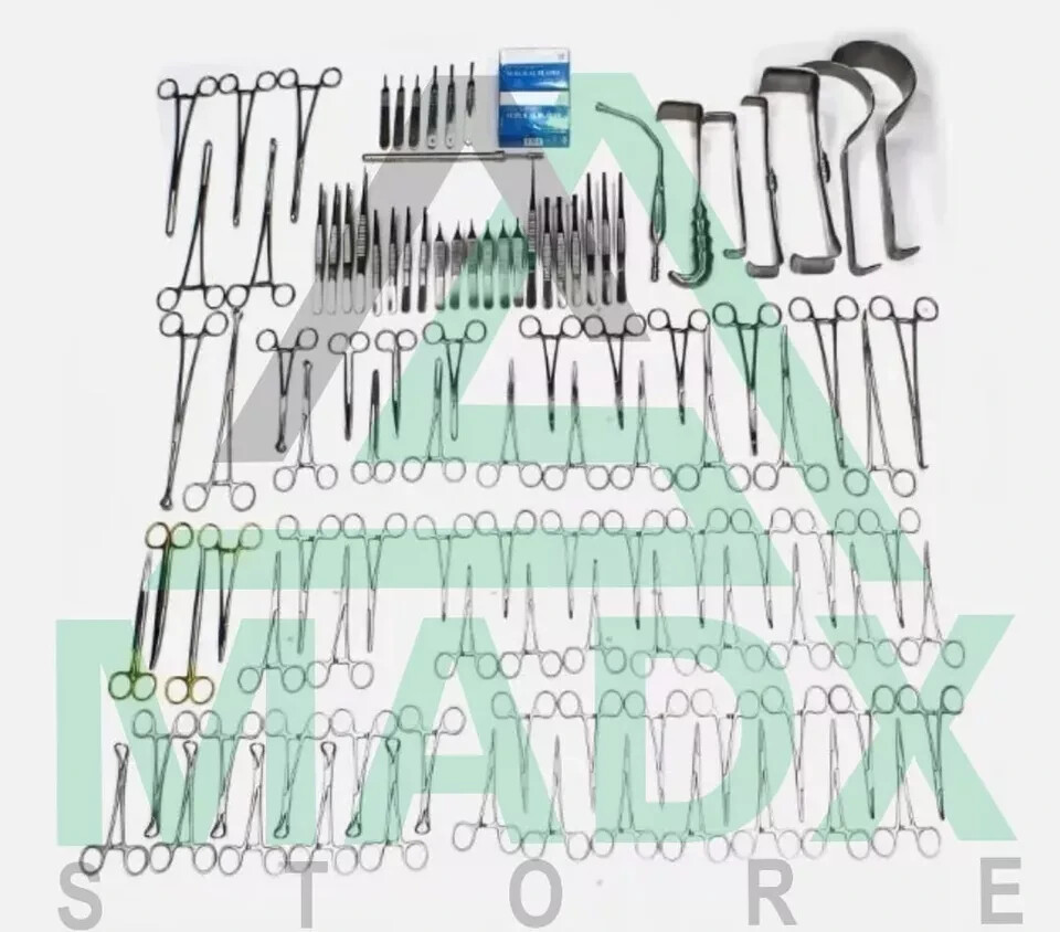 Basic Laparotomy Instruments Set Surgical Abdominal 108-Pcs Surgery Kit ...