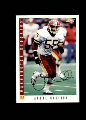 Andre Collins 1993 Score Redskins authentic autographed card | eBay