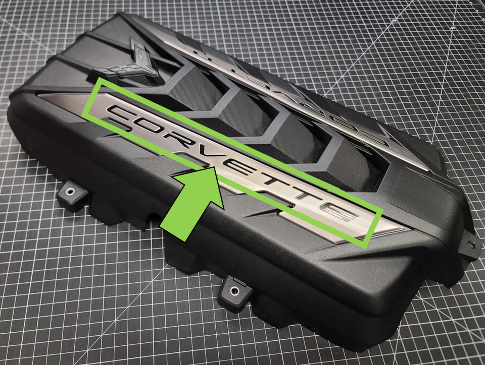 C8 Engine Cover Decals CORVETTE Sticker Inlays 2020-2025 Stingray 6.2L ...