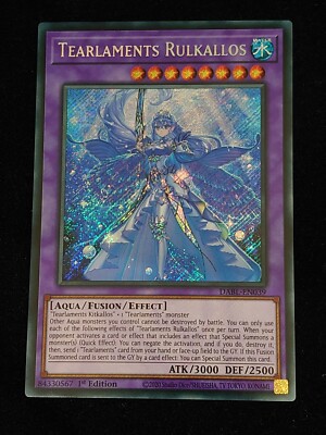 YUGIOH TEARLAMENTS RULKALLOS SECRET RARE 1ST EDITION NEAR MINT DABL ...