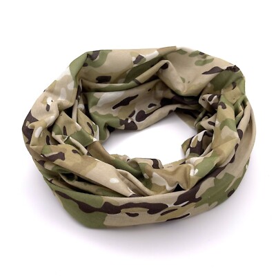 Tactical Headover Snood Wrap Scarf Neck Gaiter Mens Military Army Cadet ...