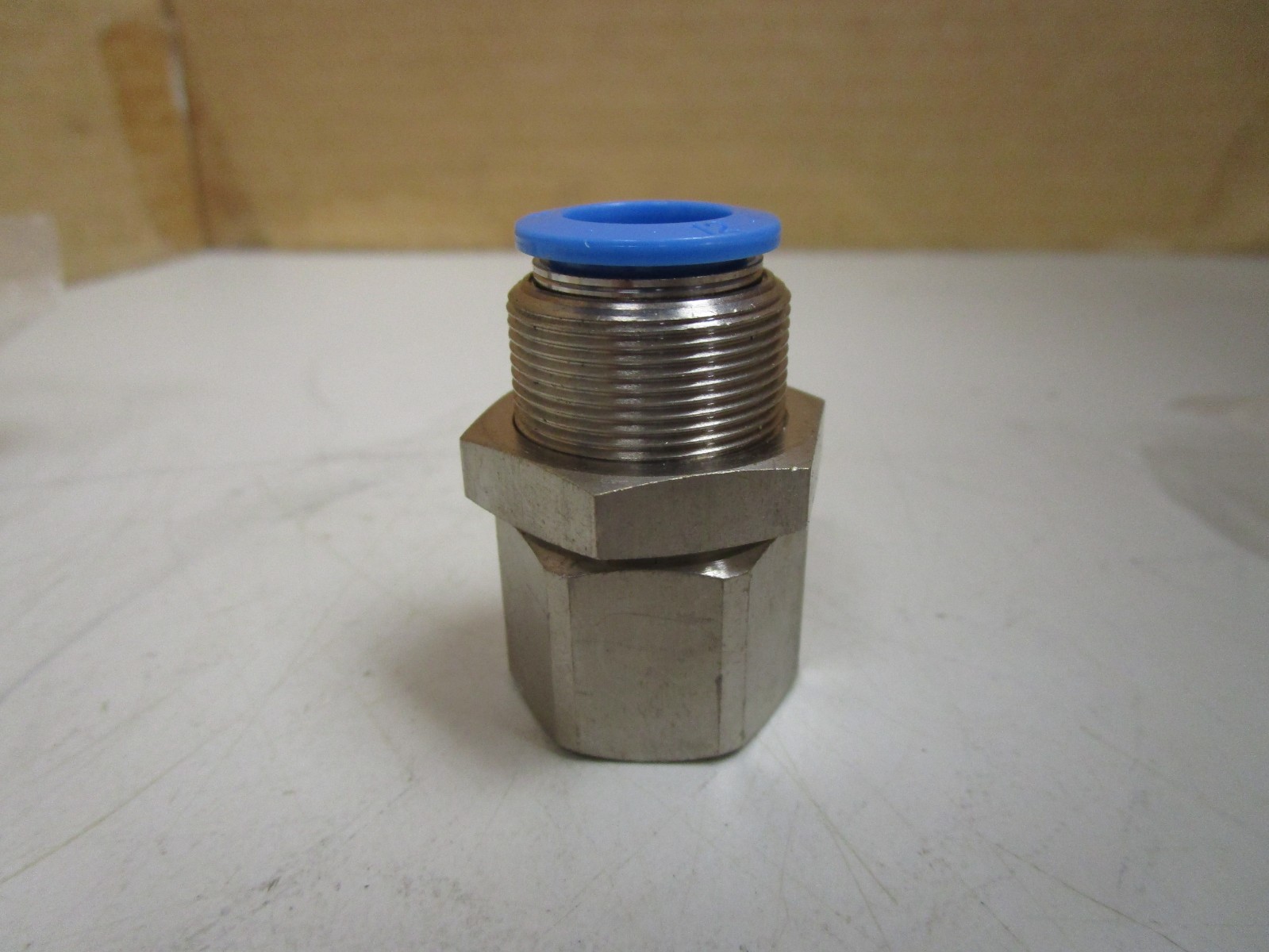 Festo Push-In Bulkhead QSSF-1/2-12 QSSF1212 12mm Pushlok Tub 1/2" NPT ...