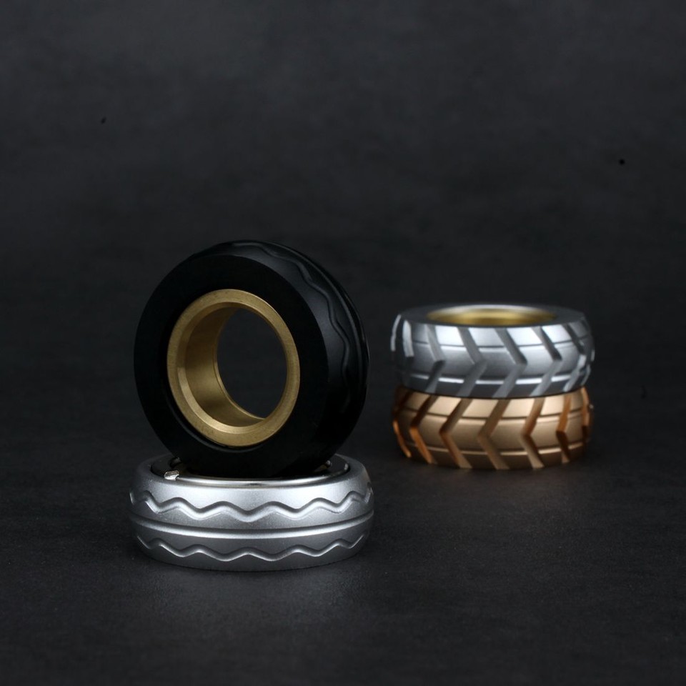 Mechanic Ring Tire Fidget Clicker Magnetic Slider Haptic EDC Toy Stress ...