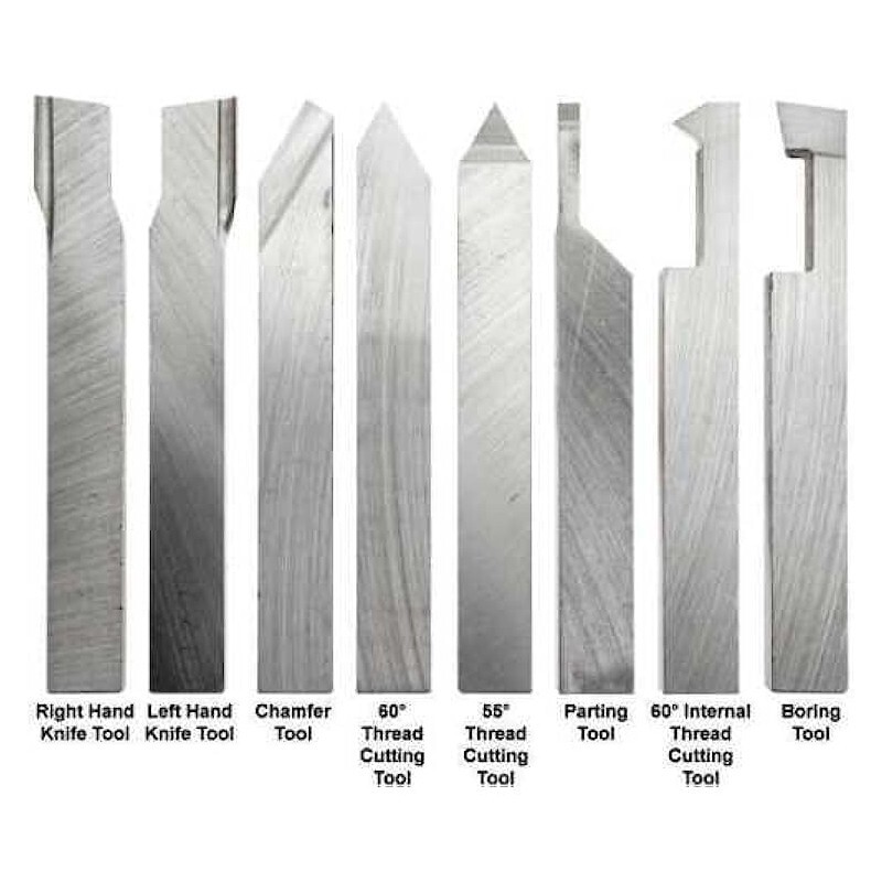 High-Speed Steel (HSS) Form Tool Set 8mm | Precision Lathe Cutting ...
