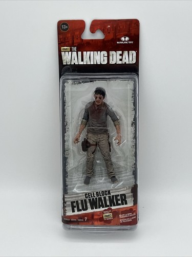 THE WALKING DEAD CELL BLOCK FLU WALKER FIGURE 13CM CARDED SERIES 7 ...