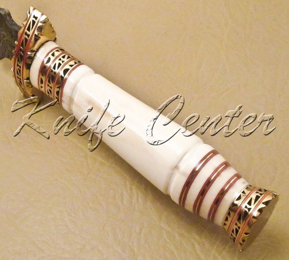 BEAUTIFUL CUSTOM HAND MADE DAMASCUS STEEL HUNTING DAGGER KNIFE HANDLE ...