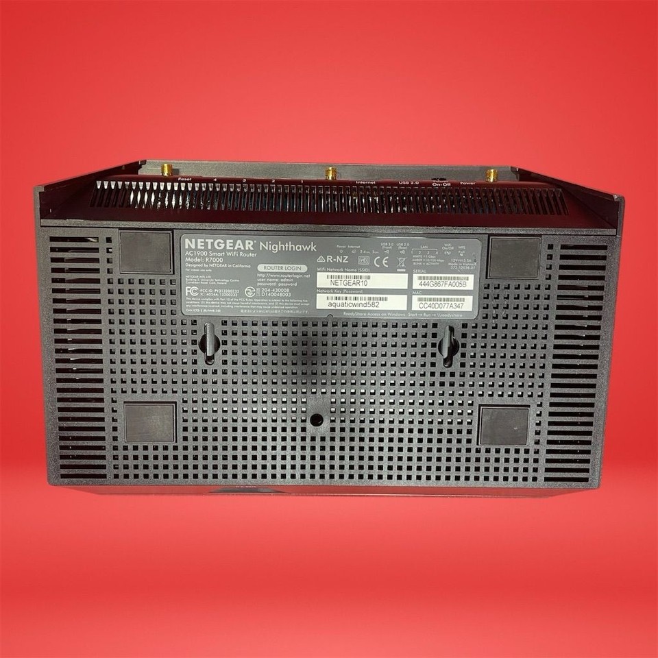 Netgear Nighthawk R7000 AC1900 Dual-Band Gigabit WiFi Router Black | eBay