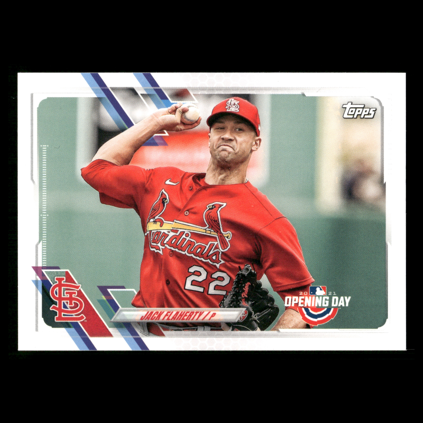 Jack Flaherty #135 2021 Topps Opening Day St. Louis Cardinals Baseball ...