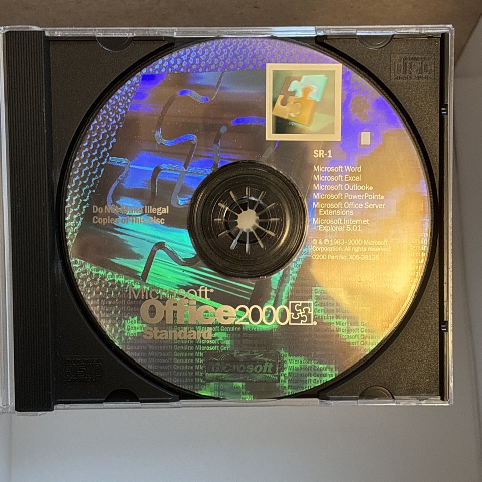 Microsoft Office 2000 Standard - Genuine Disc - Includes CD + KEY | eBay
