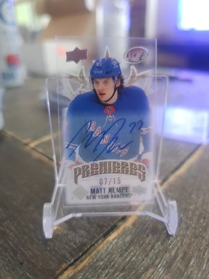 2024-25 UD Ice Matt Rempe Rookie Mini Acetate Auto #7/15 | eBay