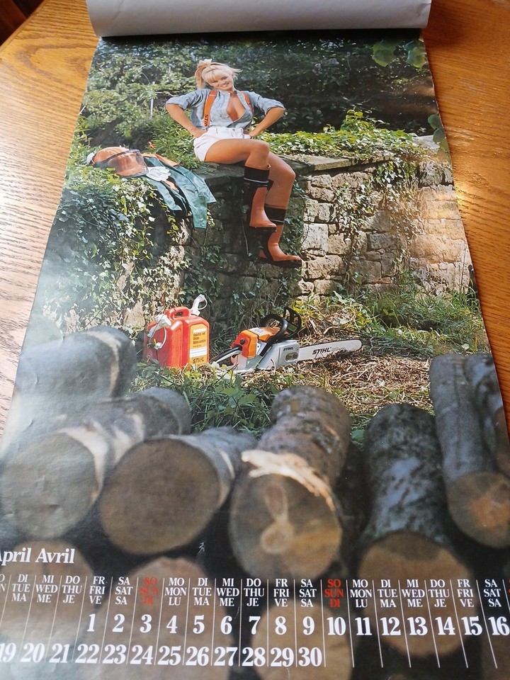 Vintage 1988 Stihl Tools Pin-Up Calendar – Risqué Complete Girls | eBay
