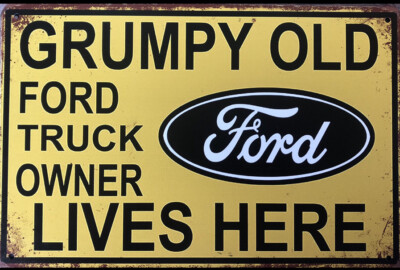 GRUMPY OLD MEN’S CLUB Garage Rustic Vintage Metal Tin Signs Man Cave ...