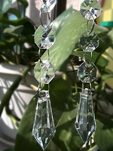 30pcs Acrylic Clear Crystal Strands Gems Bead Curtain for Wedding ...