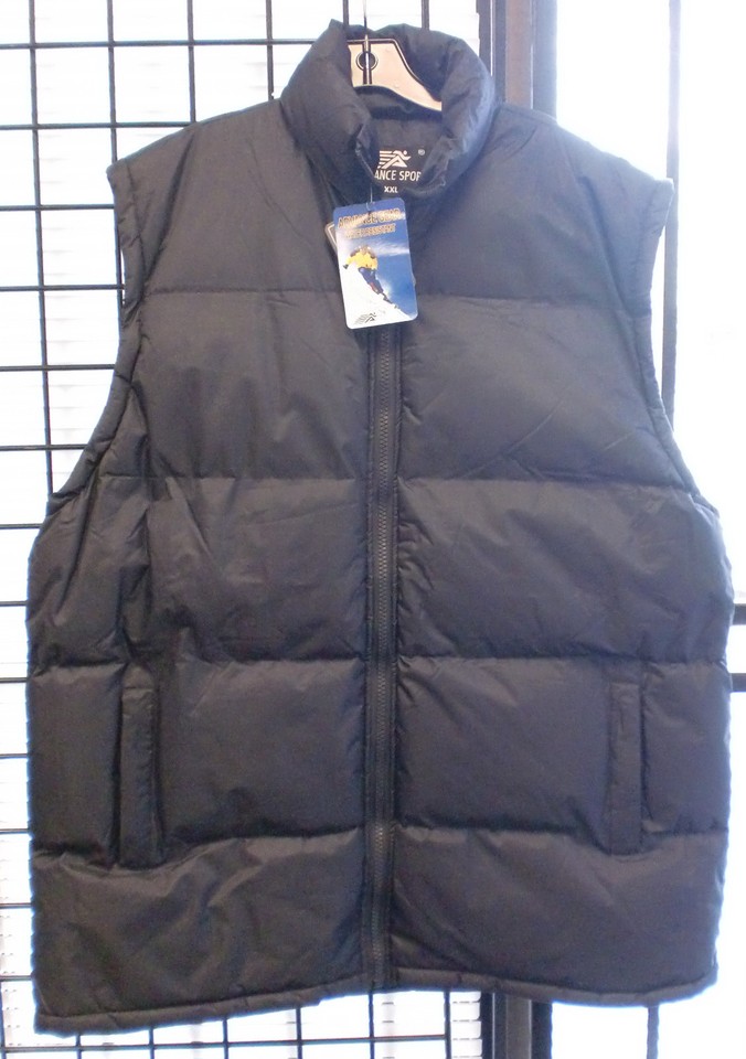 MEN VEST SLEEVELESS LINED VEST WATER RESISTANT BLACK OR NAVY NWT | eBay