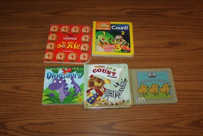5 Count Number Board Books Lot National Geographic Bagels Nature ...