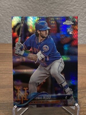 2018 Topps Chrome #152 Thomas Nido New York Mets Hyper Refractor ...