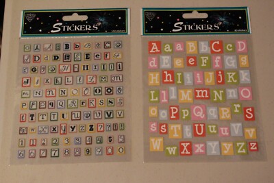 2 Sets Nicole Stickers Alphabet Scrapbooking Craft New In Packages ...