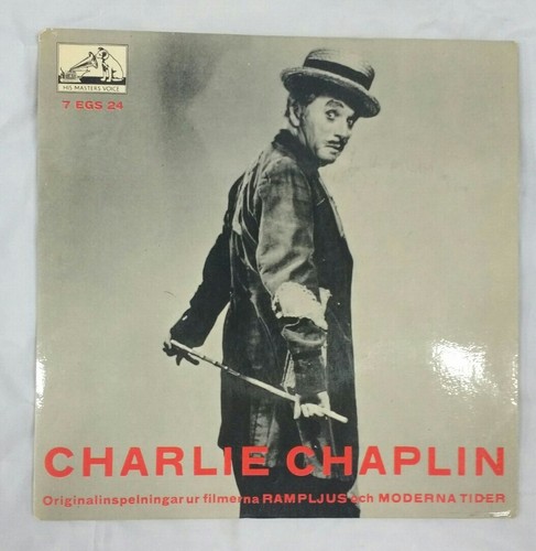 CHARLIE CHAPLIN Limelight + Modern Times EP 45 7" Sweden Import EX ...