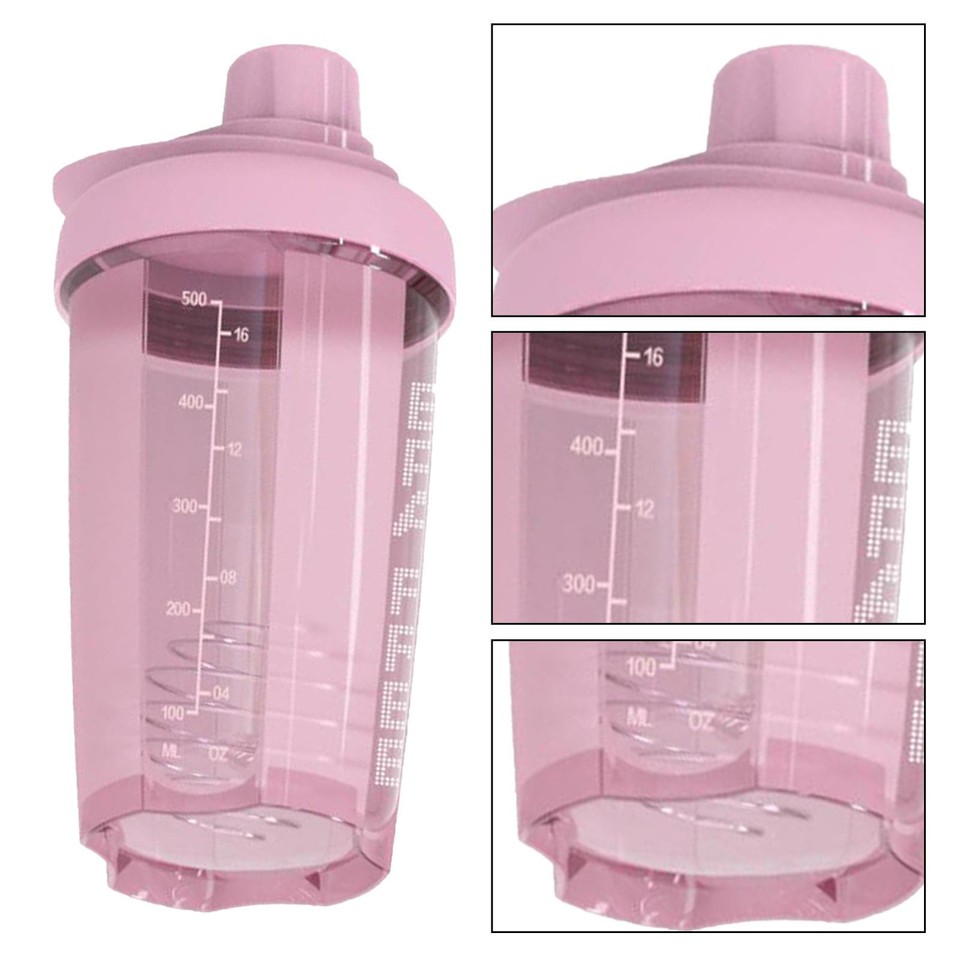 Sports Protein Powder Shake Ball Bottle 16oz Mixer Shaker Drinking Cup ...
