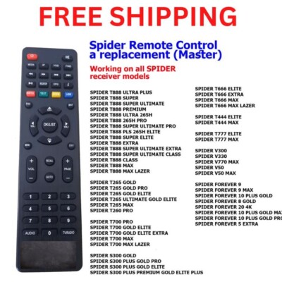 Spider Receiver Remote Control Genuine working on all SPIDER receiver ...