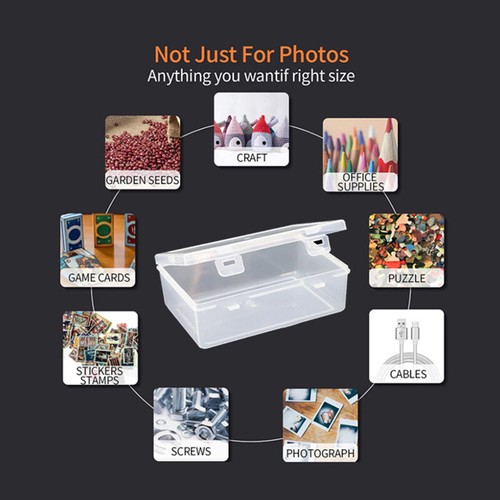 Transparent Plastic Storage Box Photocards Small Card Collection ...